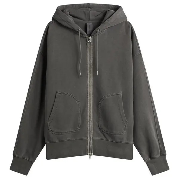 FRIZMWORKS Og Pigment Dyed Zip Hoodie - Charcoal