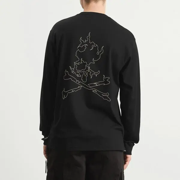 MASTERMIND WORLD Short Sleevebeaded Long Sleeve T-shirt