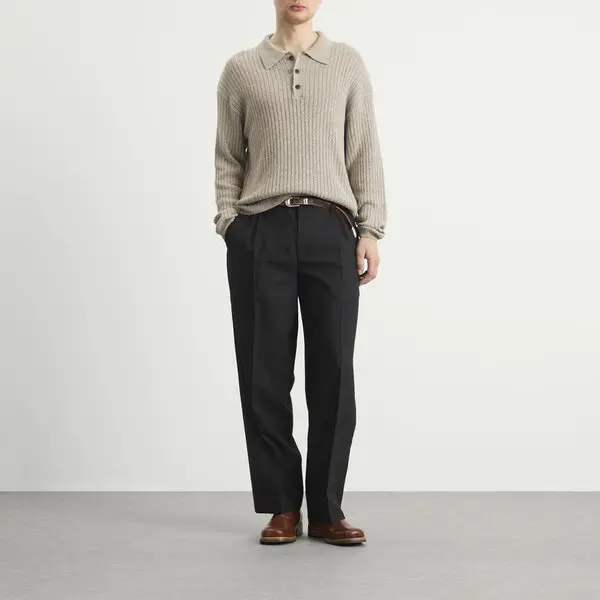 MFPEN Grain Digit Polo Knit