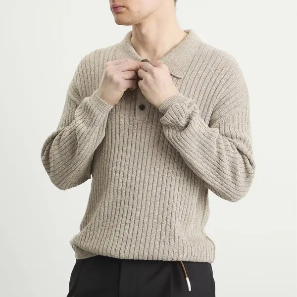 MFPEN Grain Digit Polo Knit