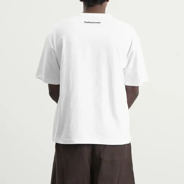 You Must Create Jumbled Logo Print Triple T Shirt