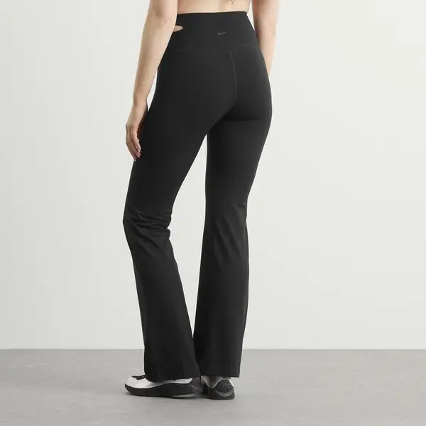 Nike Zenvy High Waisted Flared Leggings - Black/pcg3c