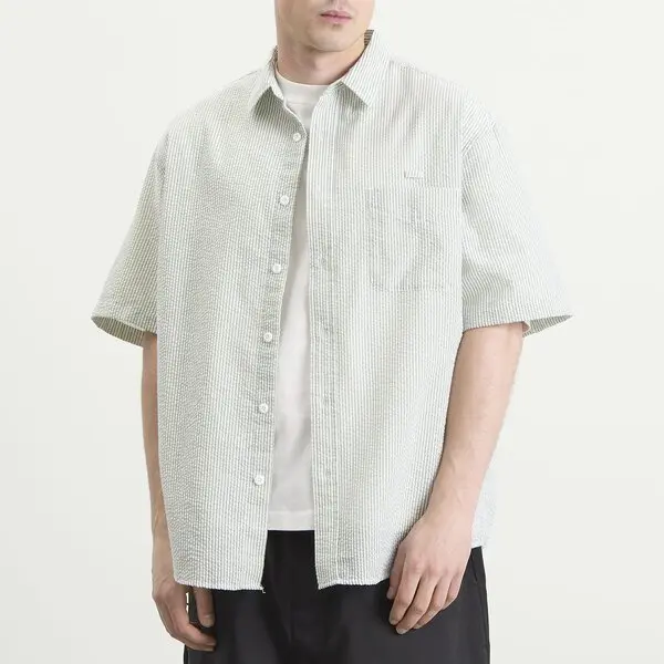 FRIZMWORKS Og Stripe Seersucker Short Sleeve Shirt
