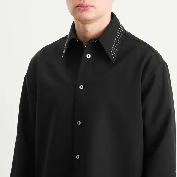 JIL SANDER Wool Canvas Shirt