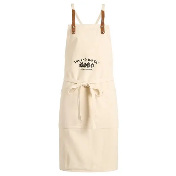 PERCIVAL Patisserie Apron Presented End - Ecru