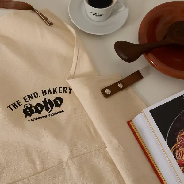 PERCIVAL Patisserie Apron Presented End