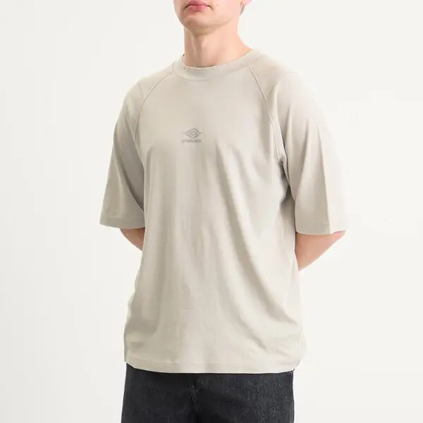 UMBRO Washed High Neck Boxy T-shirt - Harbor Mist