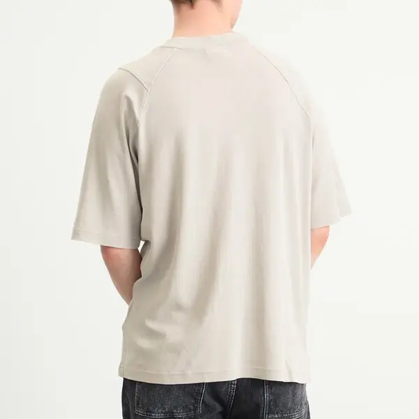 UMBRO Washed High Neck Boxy T-shirt - Harbor Mist