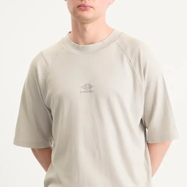 UMBRO Washed High Neck Boxy T-shirt - Harbor Mist