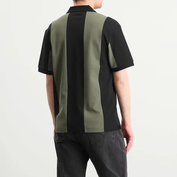 Fred Perry Meyba Cut And Sew Polo Shirt - Black