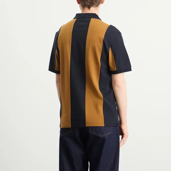 Fred Perry Meyba Cut And Sew Polo Shirt - Navy