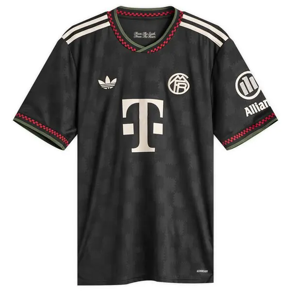 Adidas Fc Bayern 2025/2026 Third Jersey Top - Black