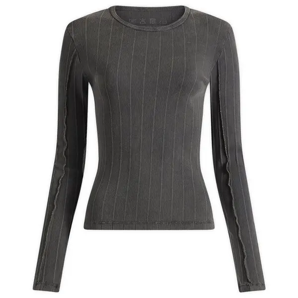 MFPEN Long Sleeve Rib T-shirt - Washed Graphite