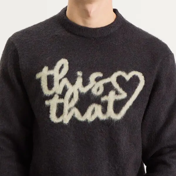 THISISNEVERTHAT Heart Logo Knit Jumper