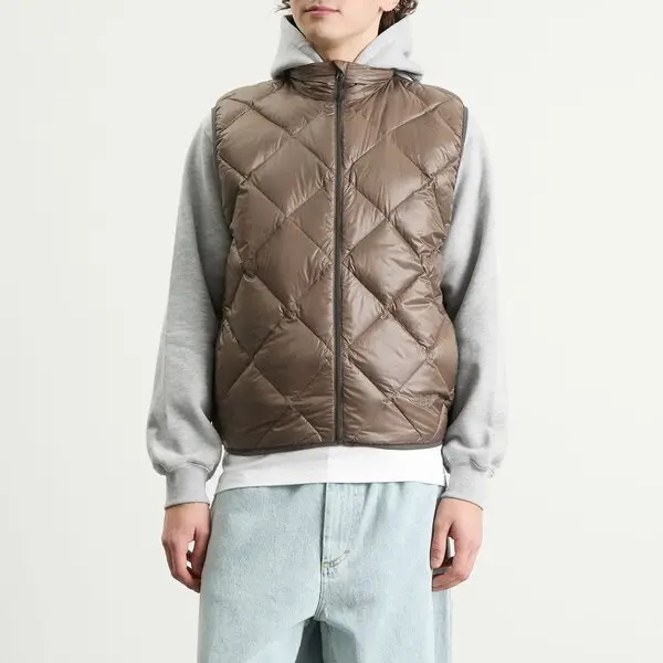 THISISNEVERTHAT Pertex Light Down Vest - Brown