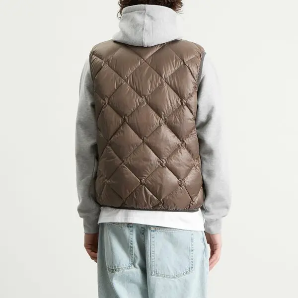 THISISNEVERTHAT Pertex Light Down Vest - Brown