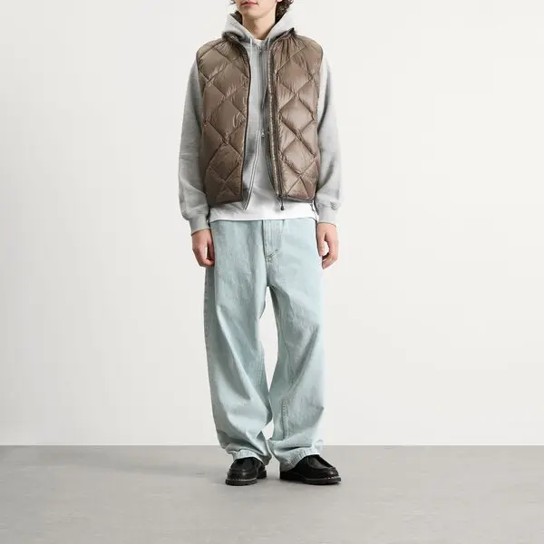 THISISNEVERTHAT Pertex Light Down Vest - Brown