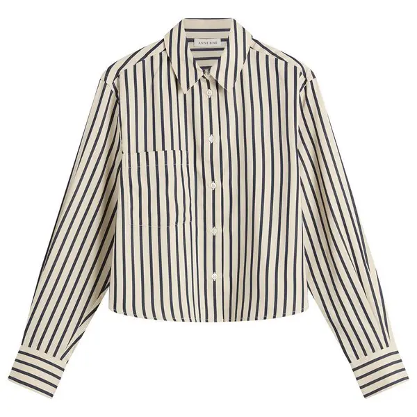 ANINE BING Essie Cropped Shirt - Multi