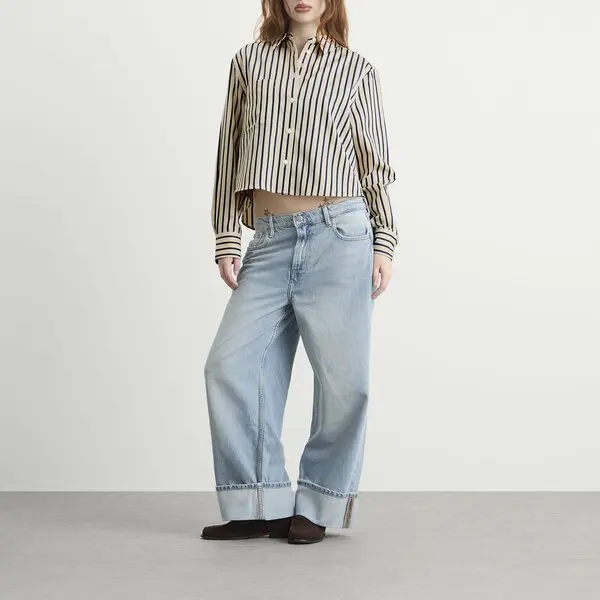 ANINE BING Essie Cropped Shirt
