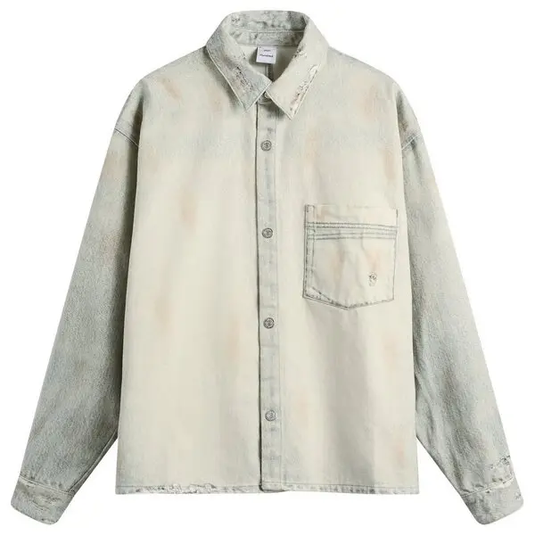 WON HUNDRED Maza Printed Denim Shirt In | Size: | Cotton/eva/denim | End Clothing - Digital Painted