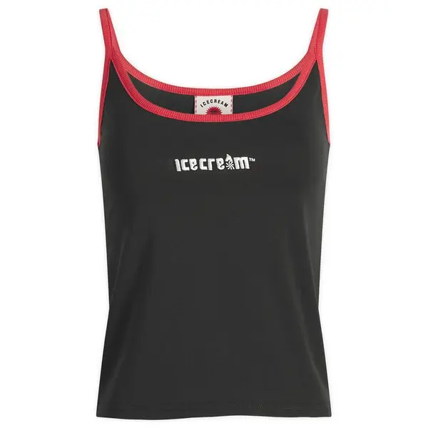 ICECREAM Soft Serve Contrast Vest Top - Black