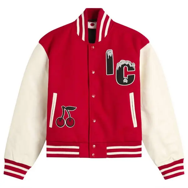 ICECREAM Cherry Varsity Jacket - Red