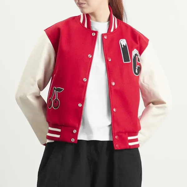 ICECREAM Cherry Varsity Jacket