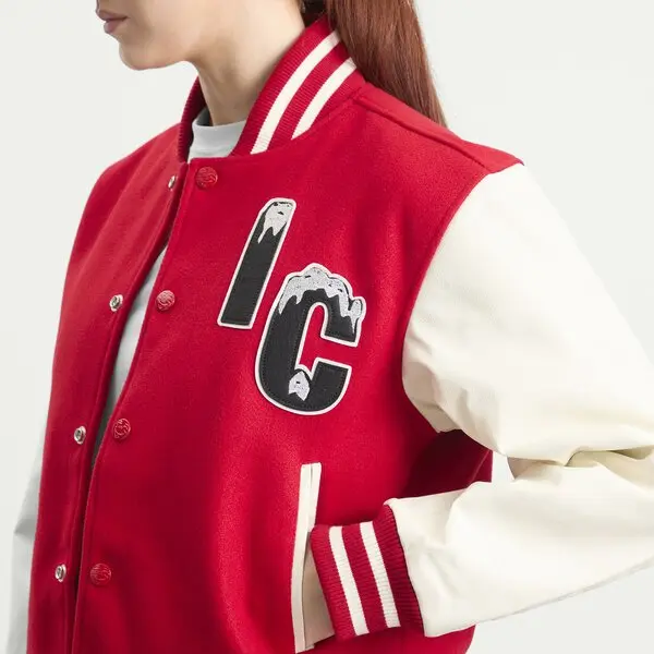 ICECREAM Cherry Varsity Jacket
