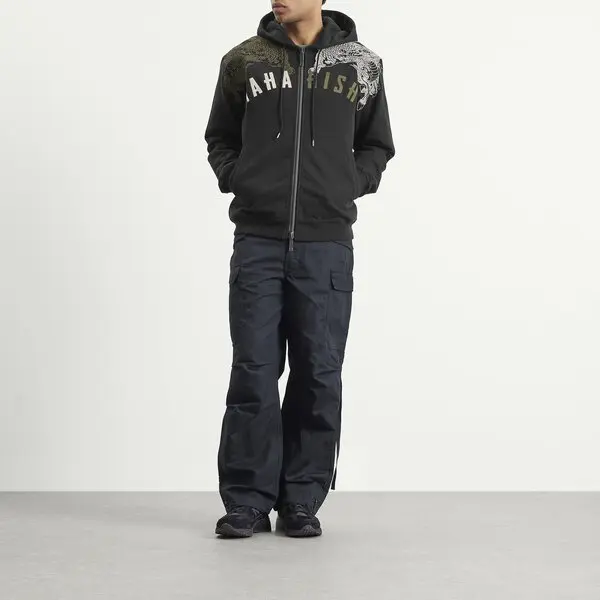 MAHARISHI Kirin Embroidered Zip Hoodie