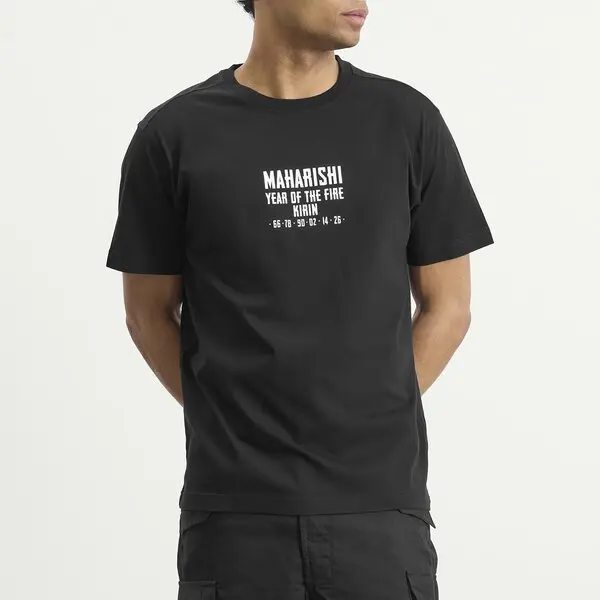 MAHARISHI Paper Cut Kirin T-shirt - Black