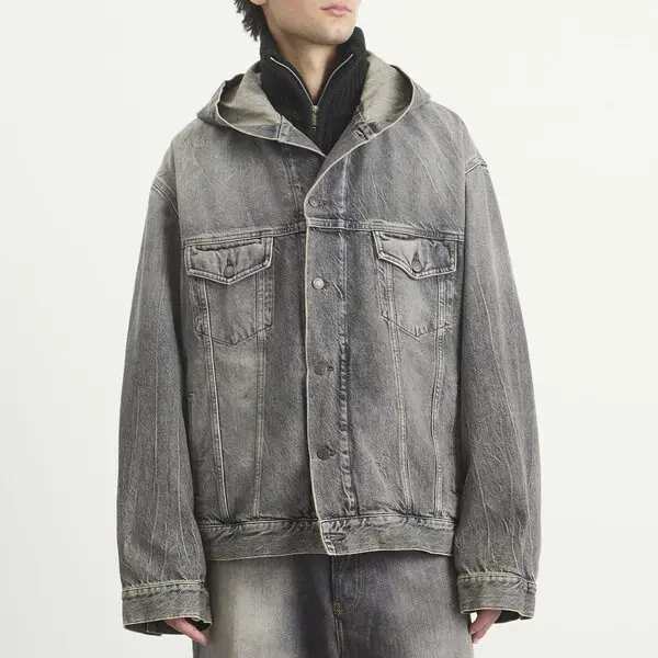 Acne Studios Gothik Wash Hooded Denim Jacket