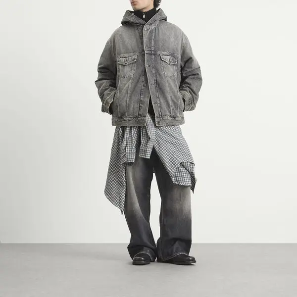 Acne Studios Gothik Wash Hooded Denim Jacket