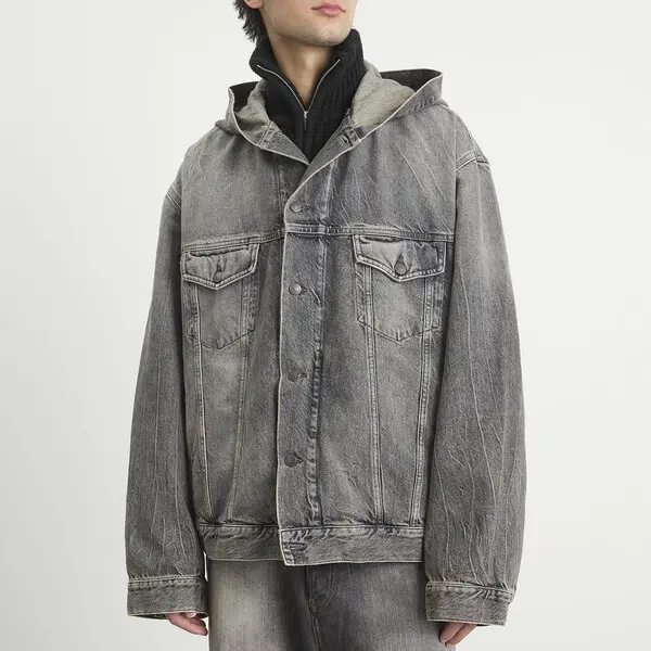Acne Studios Gothik Wash Hooded Denim Jacket