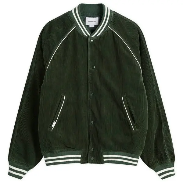 THISISNEVERTHAT Corduroy Varsity Jacket - Green