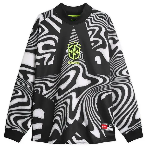 Nike Brasil Goalkeeper Shirt - Black/volt