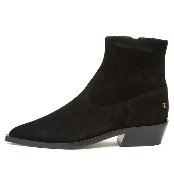 ANINE BING Bekah Flat Western Boots - Black