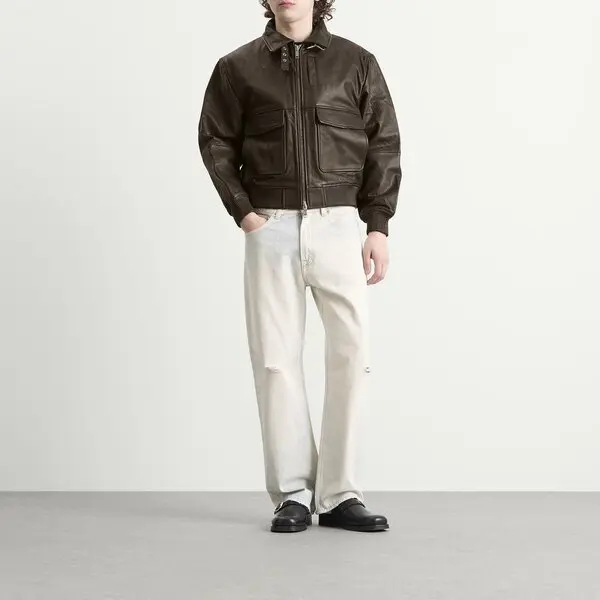 DEADWOOD Wingman Leather Bomber