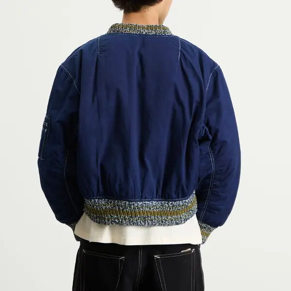 STORY MFG. Seed Printed Wonky-wear Bomber