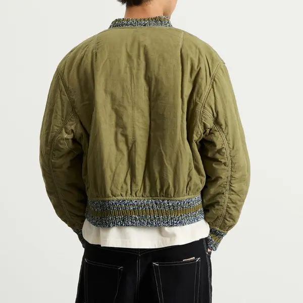 STORY MFG. Seed Printed Wonky-wear Bomber