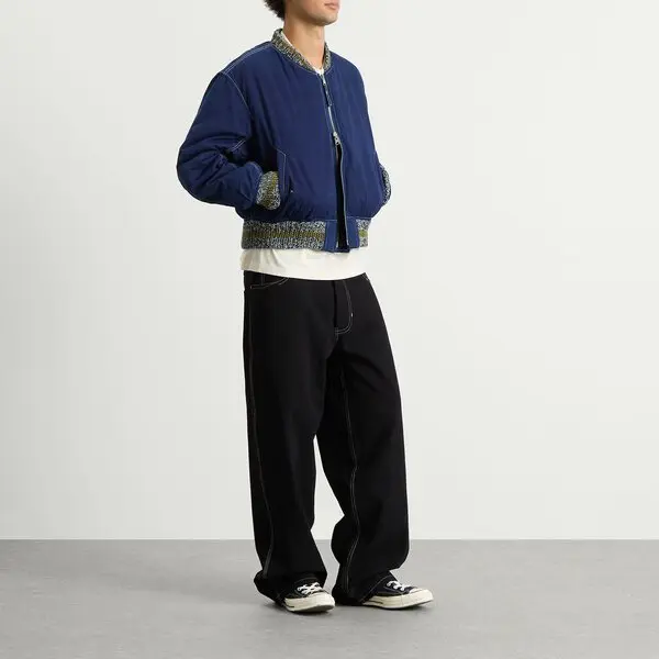 STORY MFG. Seed Printed Wonky-wear Bomber