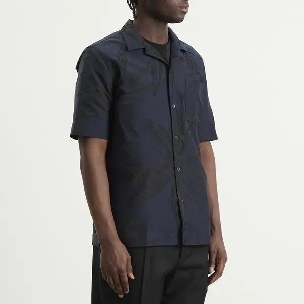 Dries Van Noten Spikey Flower Applique Shirt