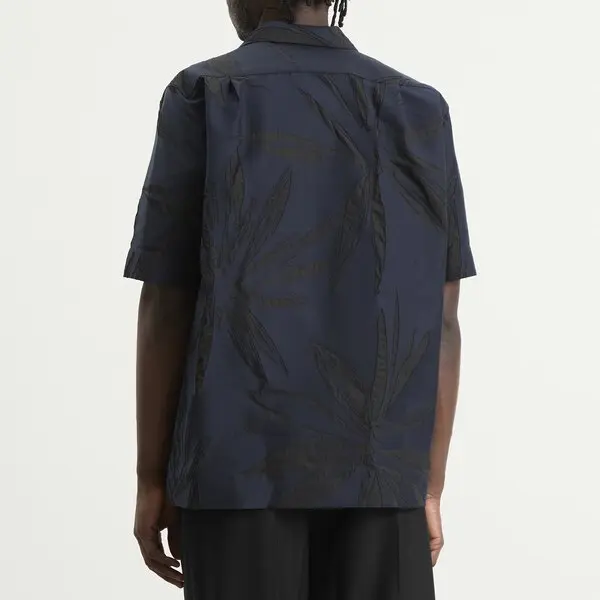 Dries Van Noten Spikey Flower Applique Shirt