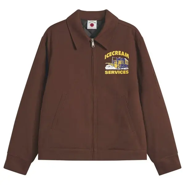 ICECREAM Ic Services Quilted Work Jacket - Brown