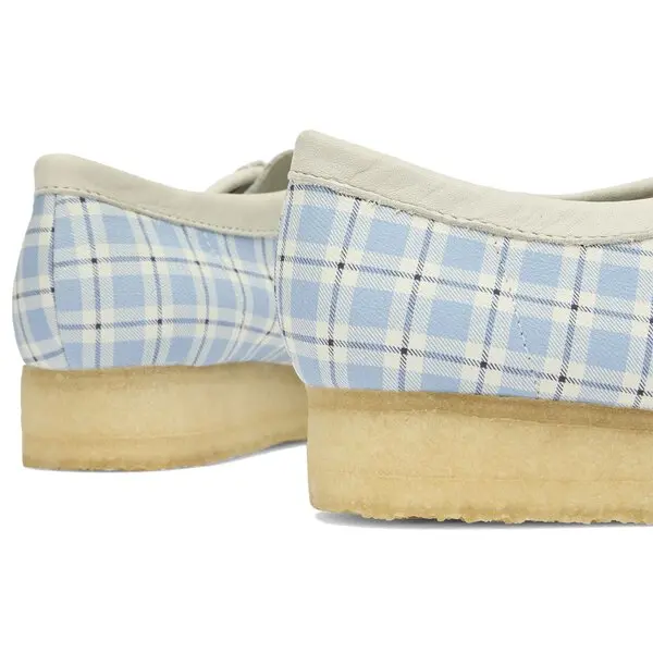 Clarks Check Wallabee Boot - Blue Check
