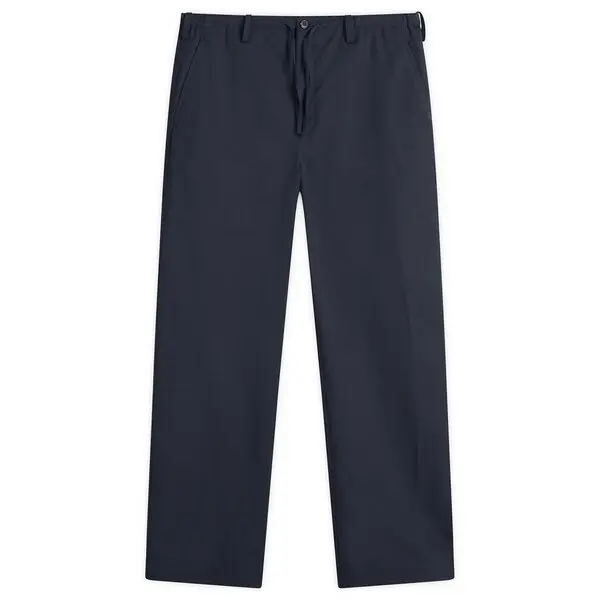 Dries Van Noten Cotton Wool Trouser - Navy