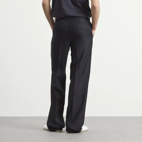 Dries Van Noten Pinstripe Worsted Wool Trouser