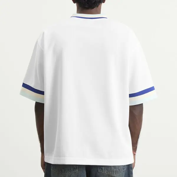 ICECREAM V-neck Sports Jersey With Retro Stripes
