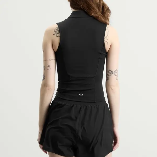 TALA Skinluxe Sleeveless Zip Through Running Top