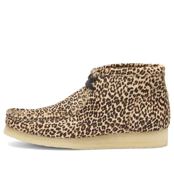 Clarks Wallabee Boot - Leopard Print