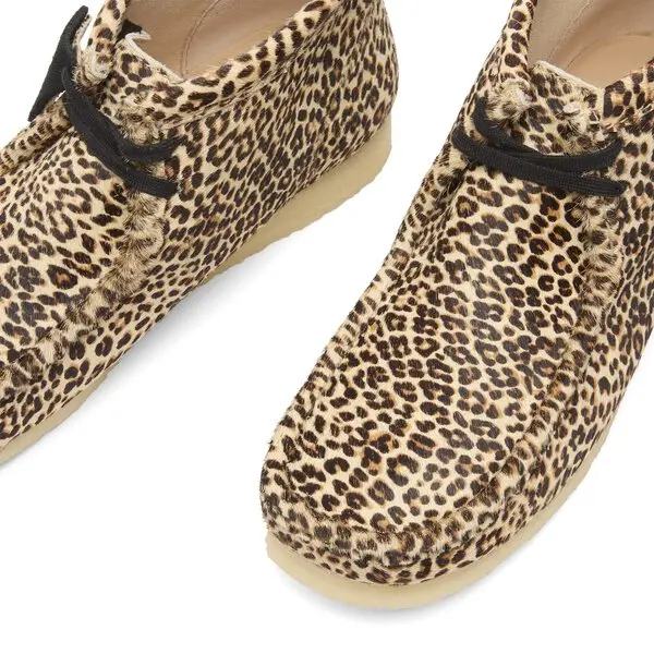 Clarks Wallabee Boot - Leopard Print
